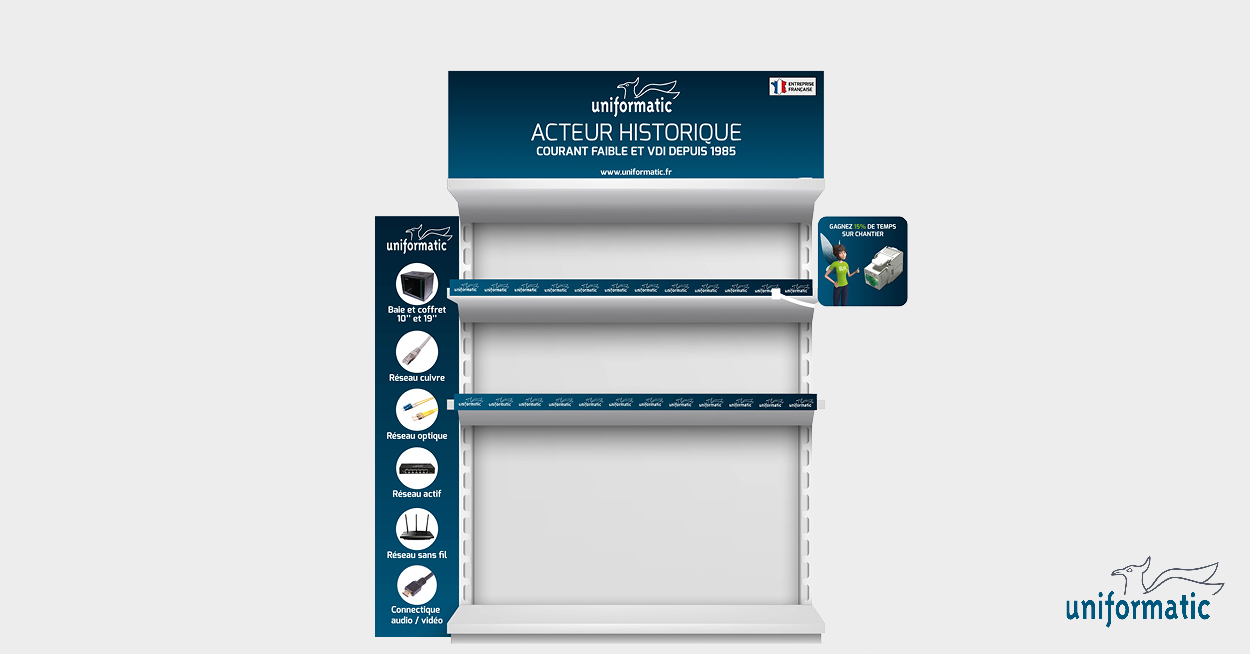 Équiper mon agence | Demande de PLV Uniformatic